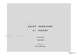 Aalap Bunglows | at Sanand, Ahmedabad