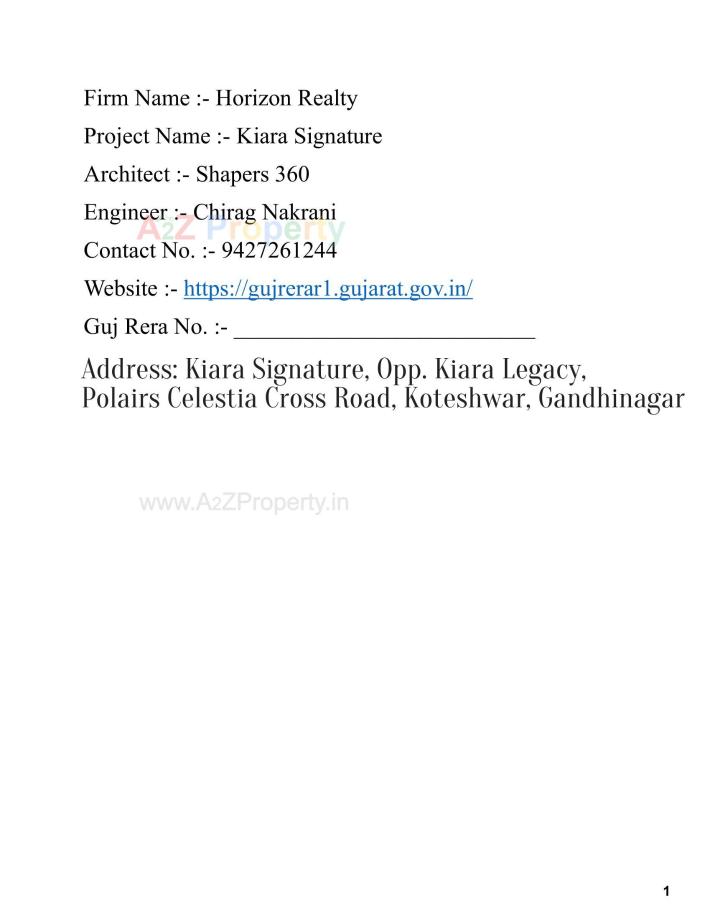 Kiara Signature | at Gandhinagar, Gandhinagar