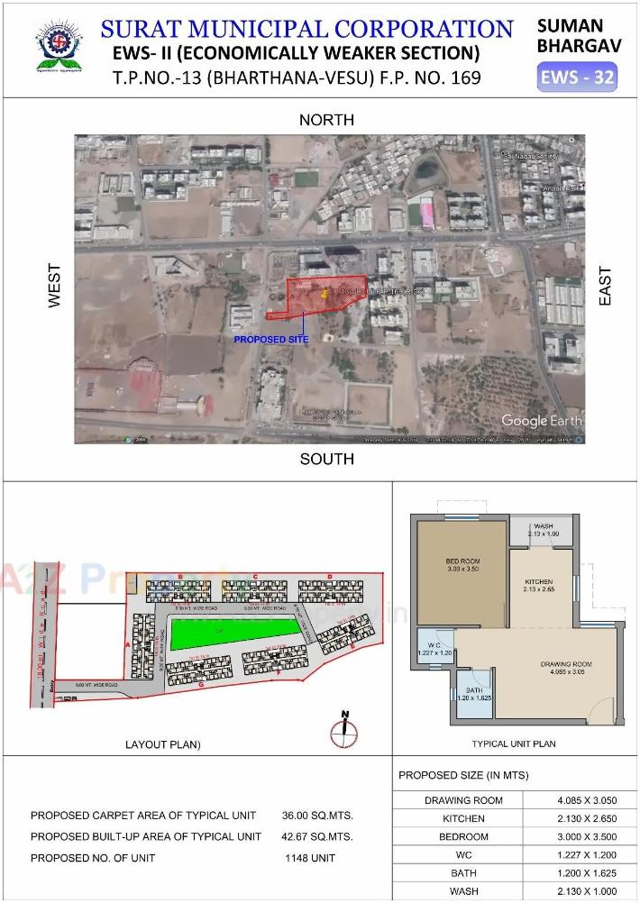 Suman Bhargav Ews 32 Tp 13 (bharthana Vesu) Fp 1 | at Vesu, Surat