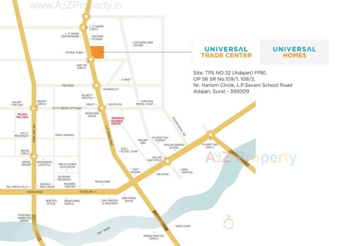 Universal Trade Center Universal Homes | at Adajan, Surat