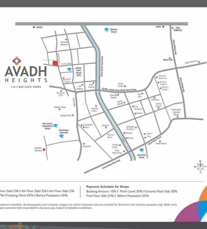 Avadh Heights | 2 BHK Flats, 3 BHK Flats at Sevasi, Vadodara