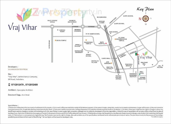 Vraj Vihar | 2 BHK Flats, 3 BHK Flats at Bill, Vadodara